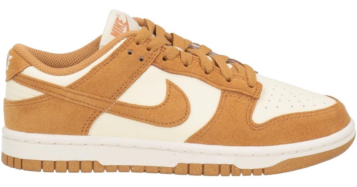 Nike Camel Sneakers Textile Fibers in Brown | Lyst