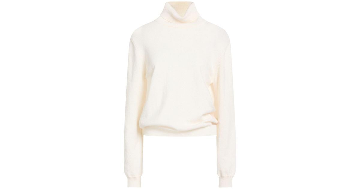 Bellwood Cream Turtleneck Wool, Cashmere in White | Lyst