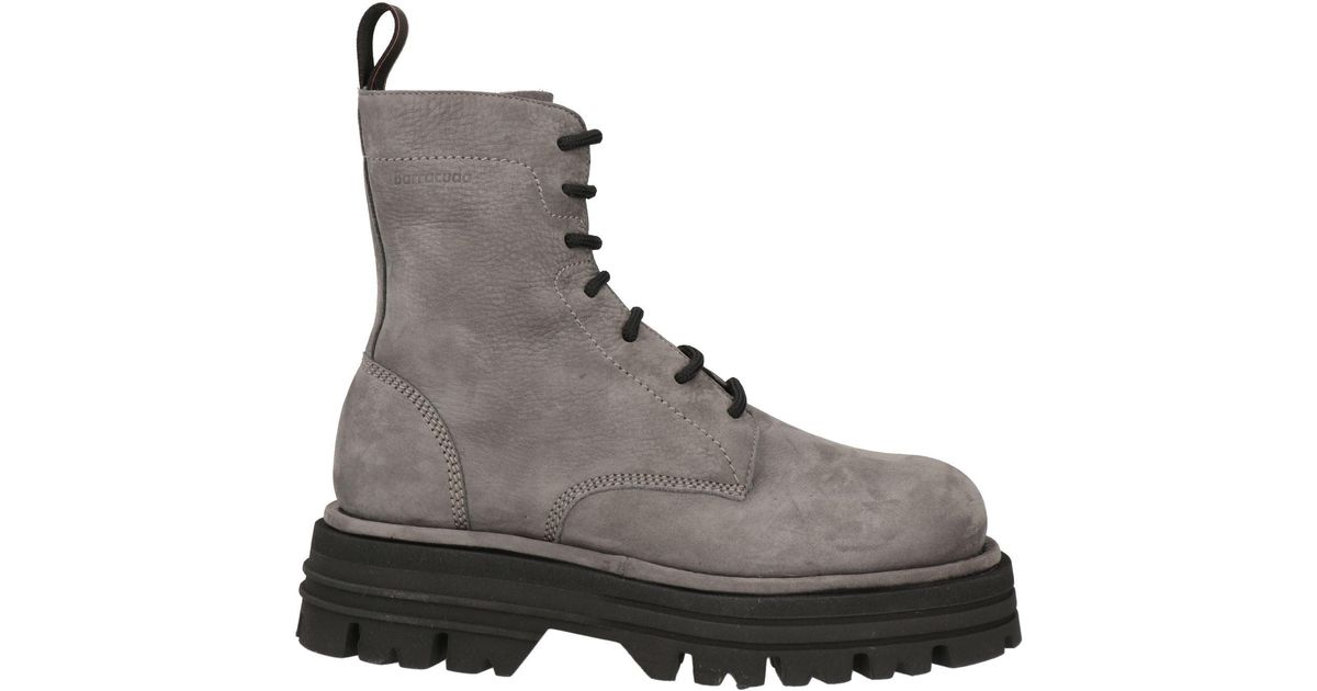 Barracuda Ankle Boots Soft Leather in Gray | Lyst