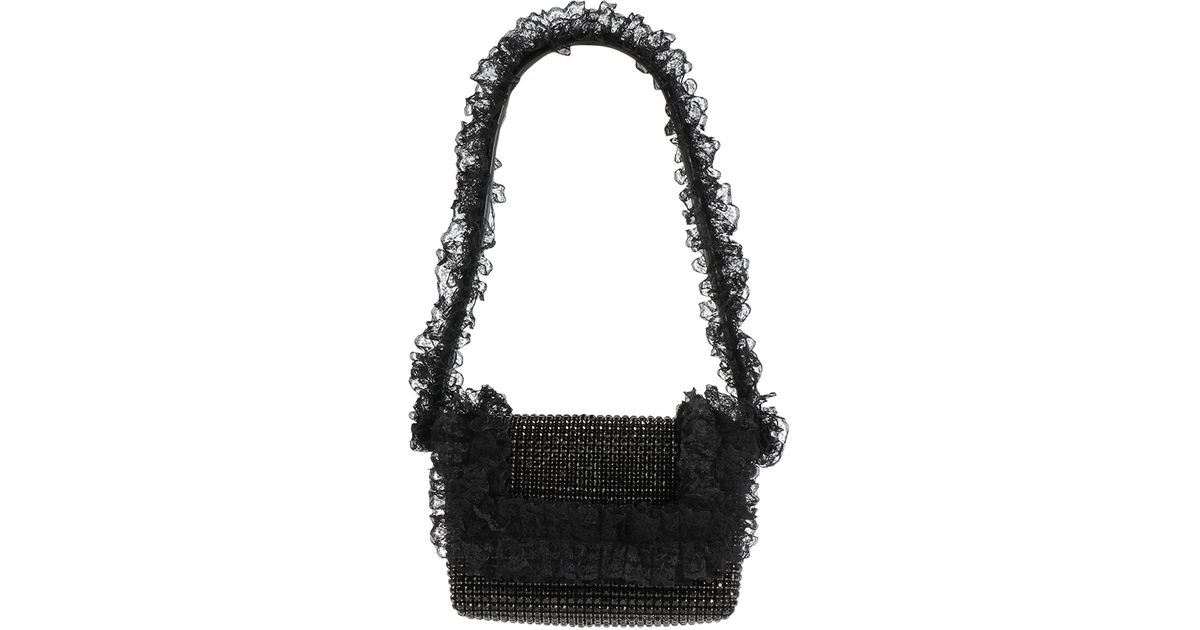 Self-Portrait Handbag in Black | Lyst UK