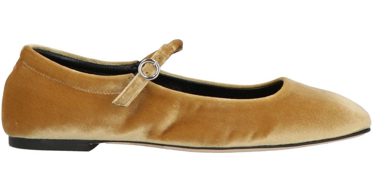 Aeyde Ballet Flats Textile Fibers in White | Lyst