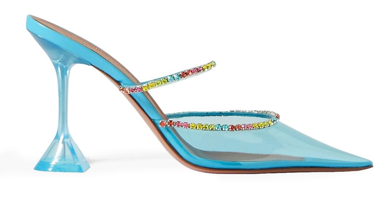 AMINA MUADDI Mules & Clogs in Blue | Lyst