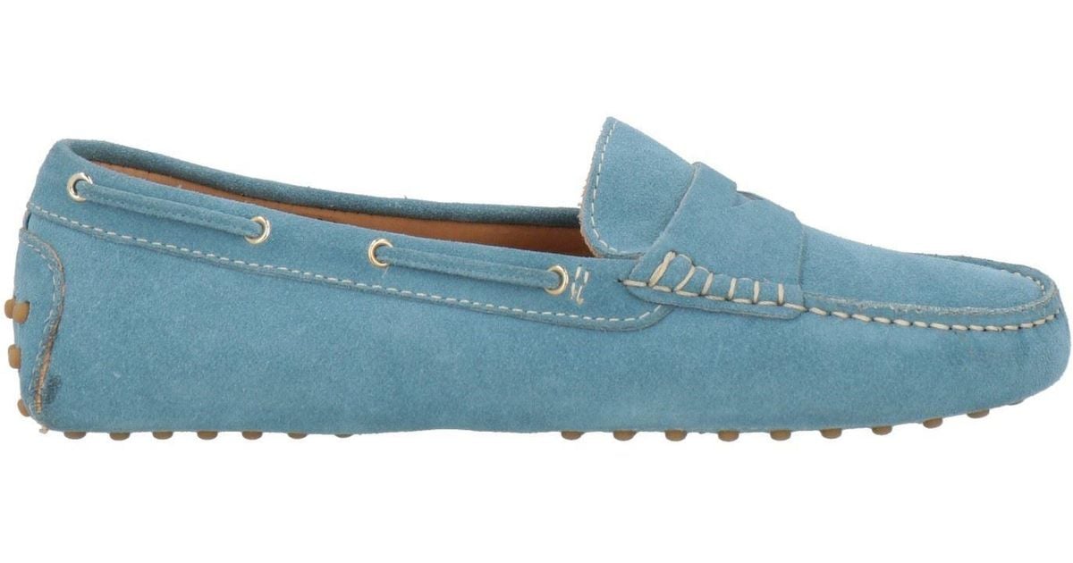 Antica Cuoieria Loafers in Blue | Lyst UK