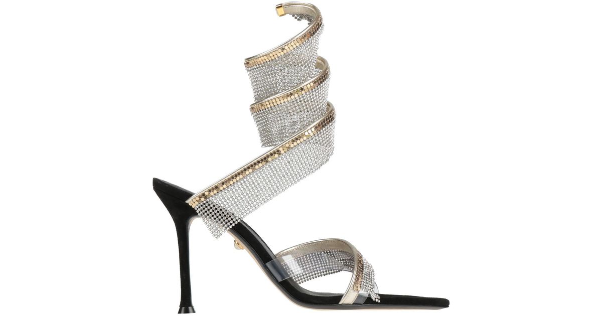 ALEVI Sandals Plastic, Leather in White | Lyst