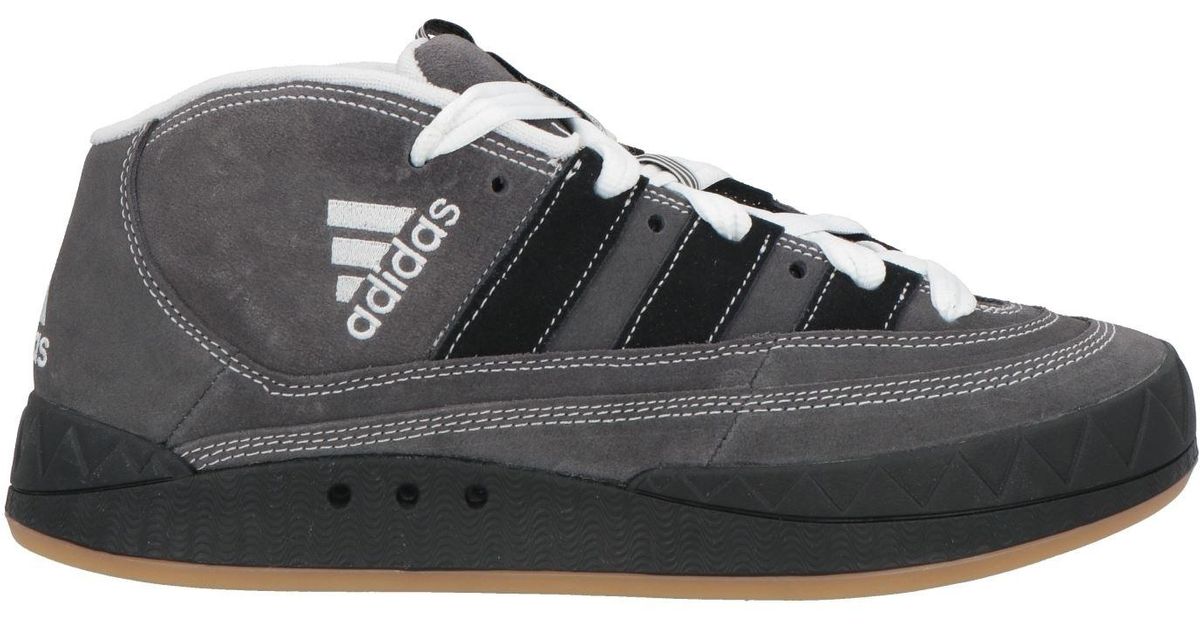 adidas Sneakers Leather, Textile Fibers in Black for Men | Lyst