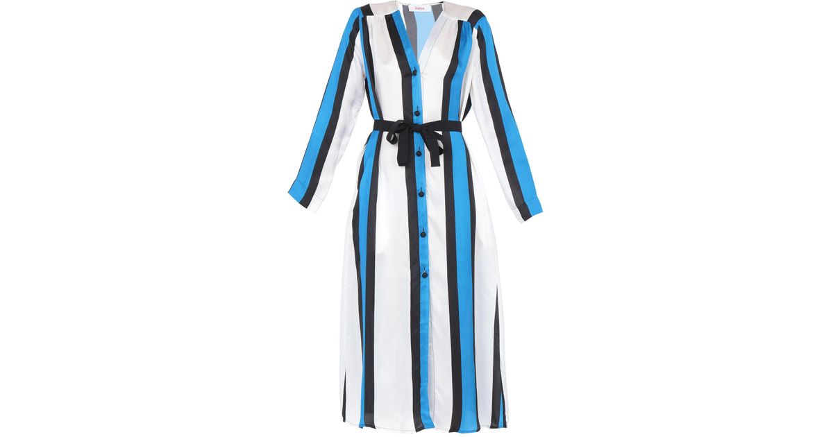 Jucca Synthetic Long Dress in Azure (Blue) - Lyst