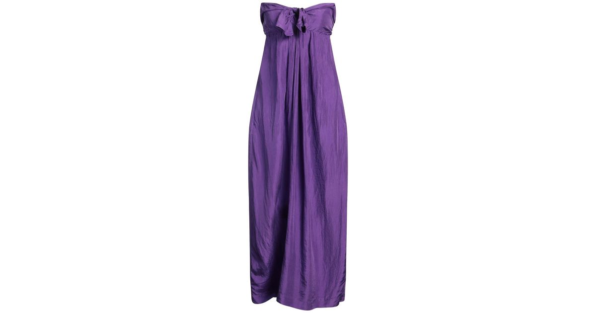 Tela Maxi Dress Silk in Purple | Lyst