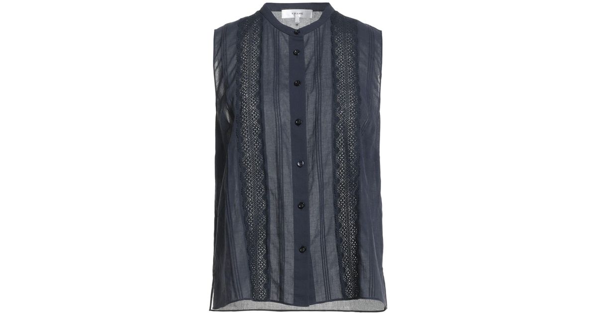 FRAME Shirts in Blue | Lyst UK