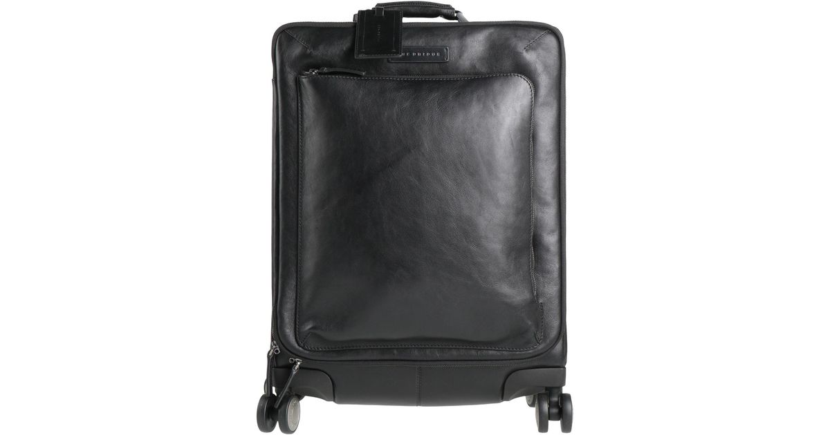 The Bridge Wheeled Luggage in Black for Men | Lyst