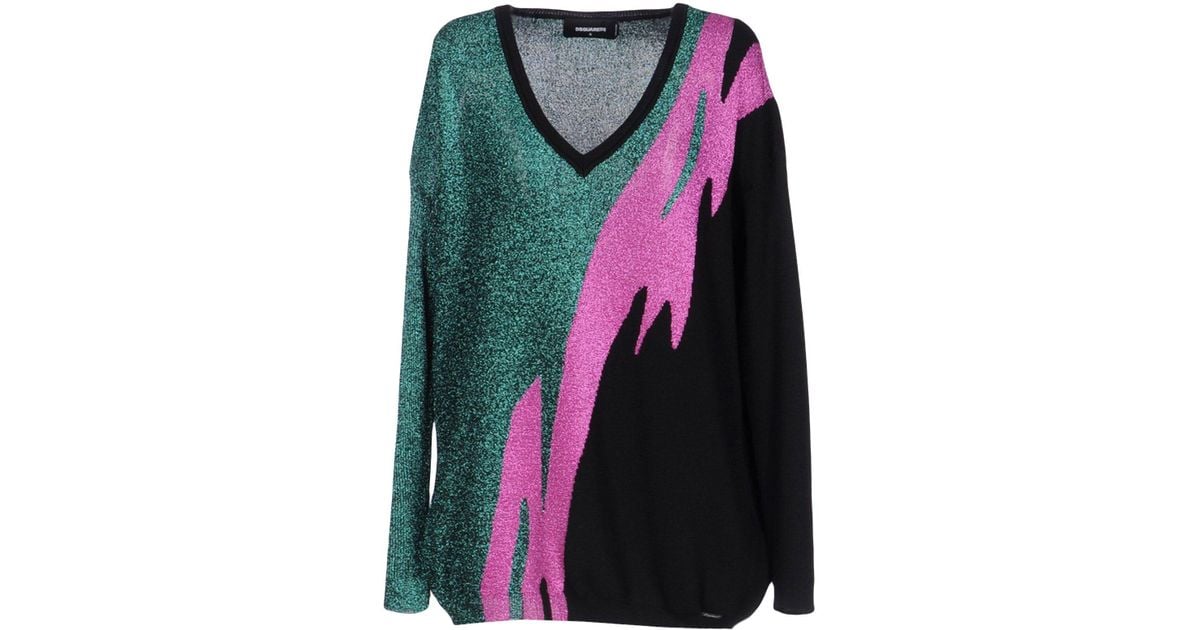 DSquared² Wool Sweater in Green - Lyst