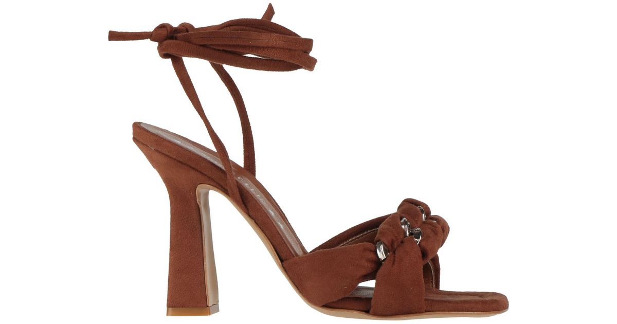 Marc Ellis Sandals Textile Fibers in Brown | Lyst