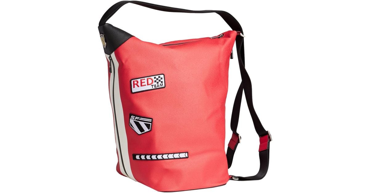 Ferrari Backpack in Red | Lyst