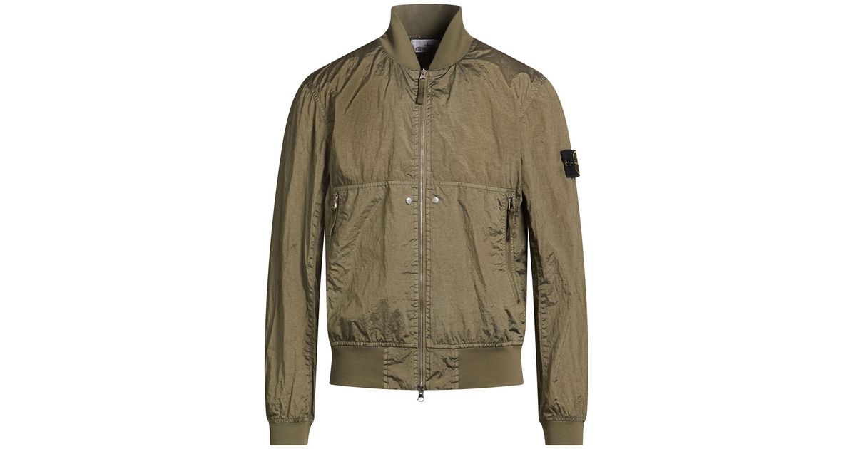 Stone Island Jacket Polyamide, Polyurethane Resin in Green for Men | Lyst