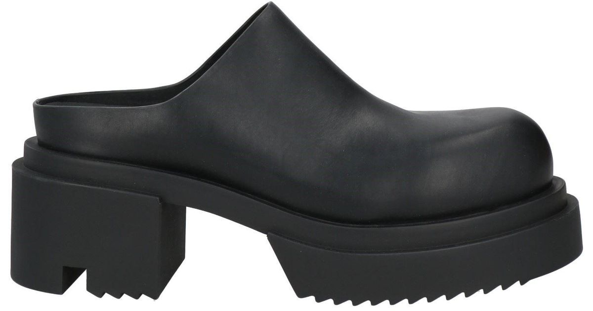 Rick Owens Mules & Clogs Leather in Black for Men | Lyst