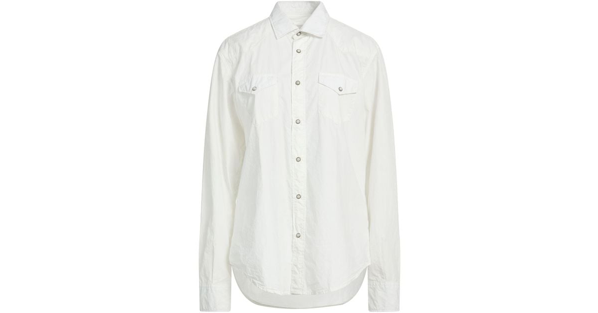 Eleventy Shirt Cotton in White | Lyst UK