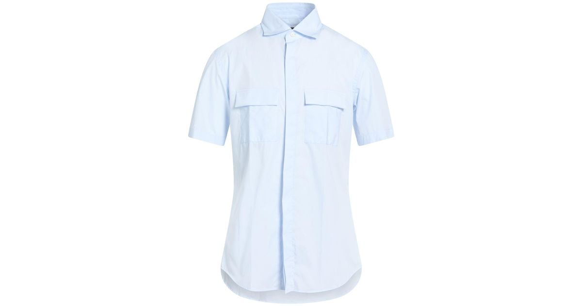 Low Brand Shirts in Blue for Men | Lyst UK