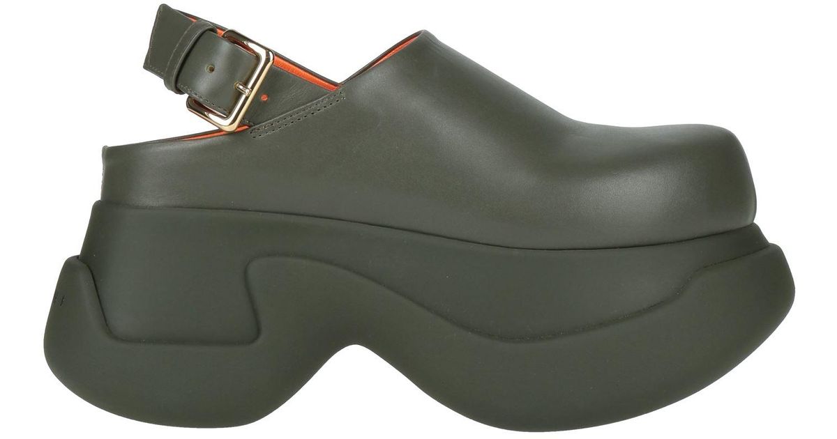Marni Mules & Clogs in Green | Lyst UK