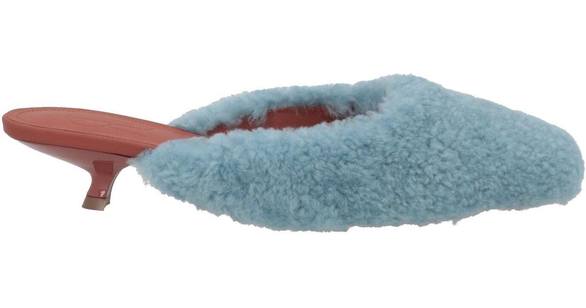 Charles Philip Pastel Mules & Clogs Leather in Blue | Lyst