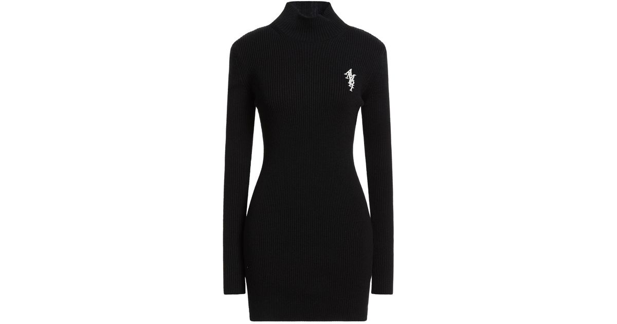 Amiri Mini Dress Cashmere, Cotton in Black | Lyst UK