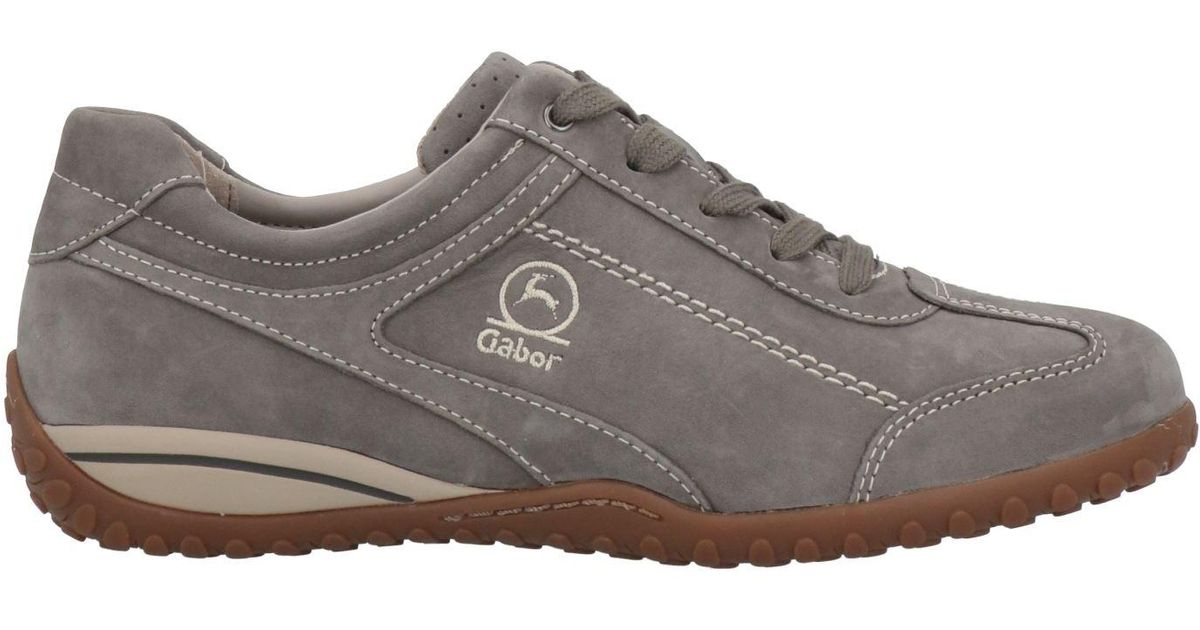 Gabor Sneakers Soft Leather in Gray | Lyst