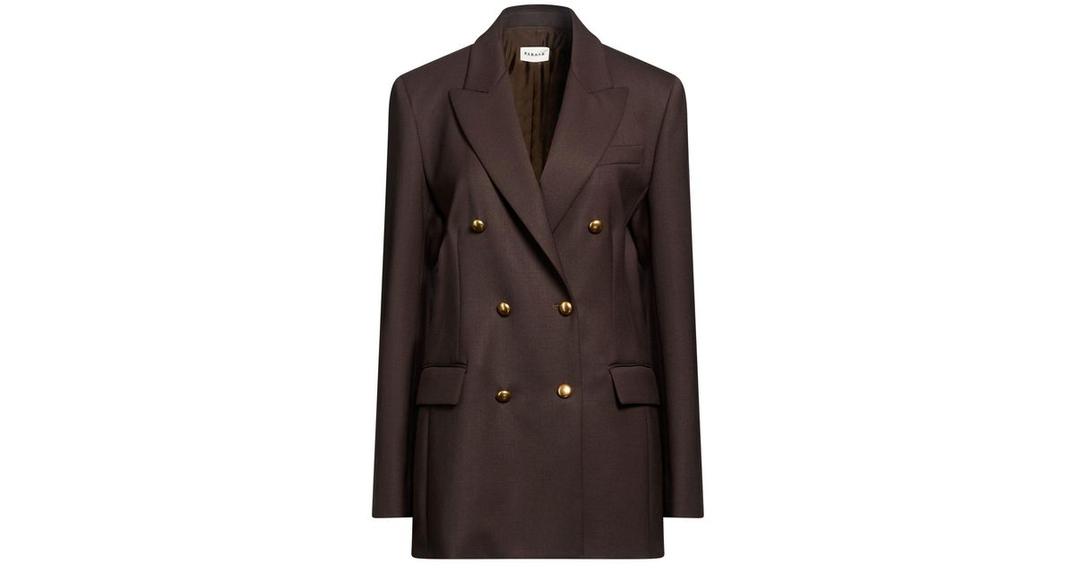 P.A.R.O.S.H. Blazer in Brown | Lyst