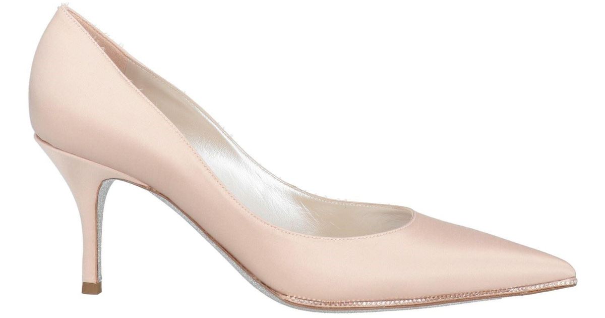 Rene Caovilla Blush Pumps Textile Fibers in Pink | Lyst