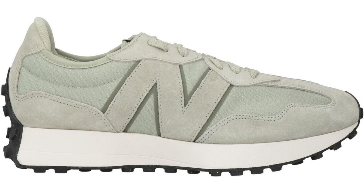 New Balance 327 Sneakers Leather, Textile Fibers in White for Men | Lyst