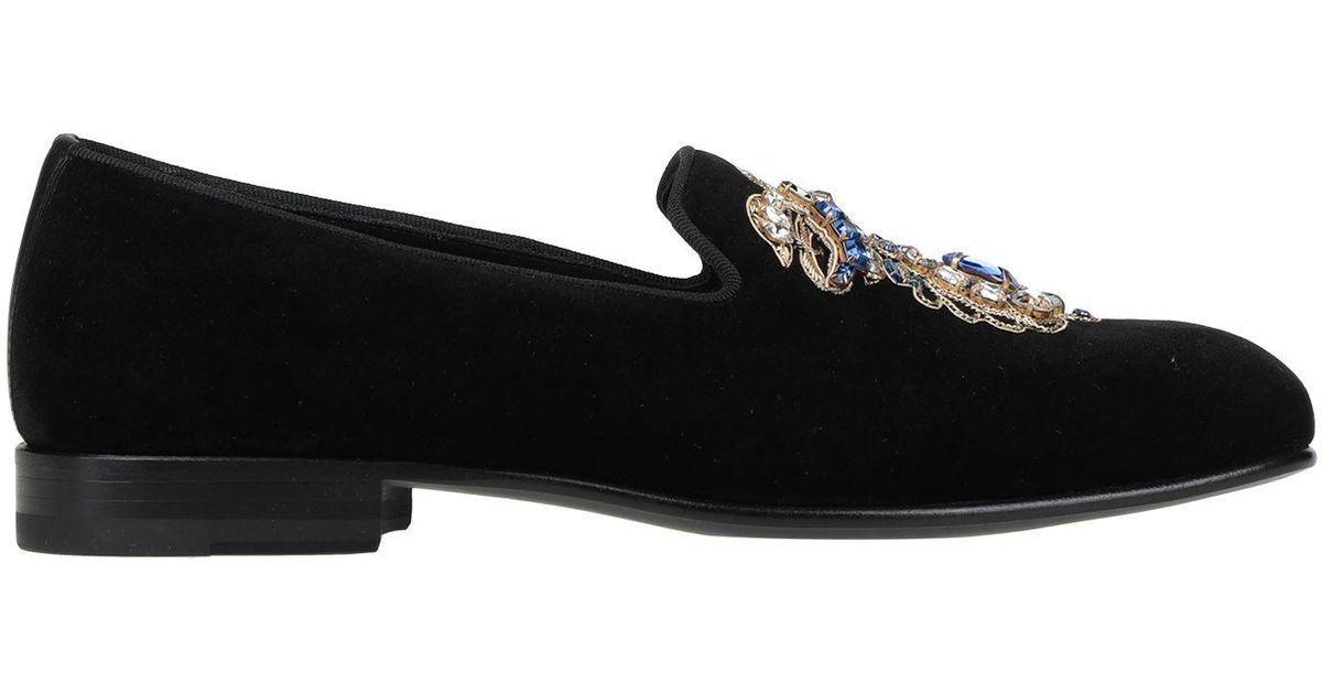 Versace Loafers Textile Fibers, Calfskin in Black for Men | Lyst