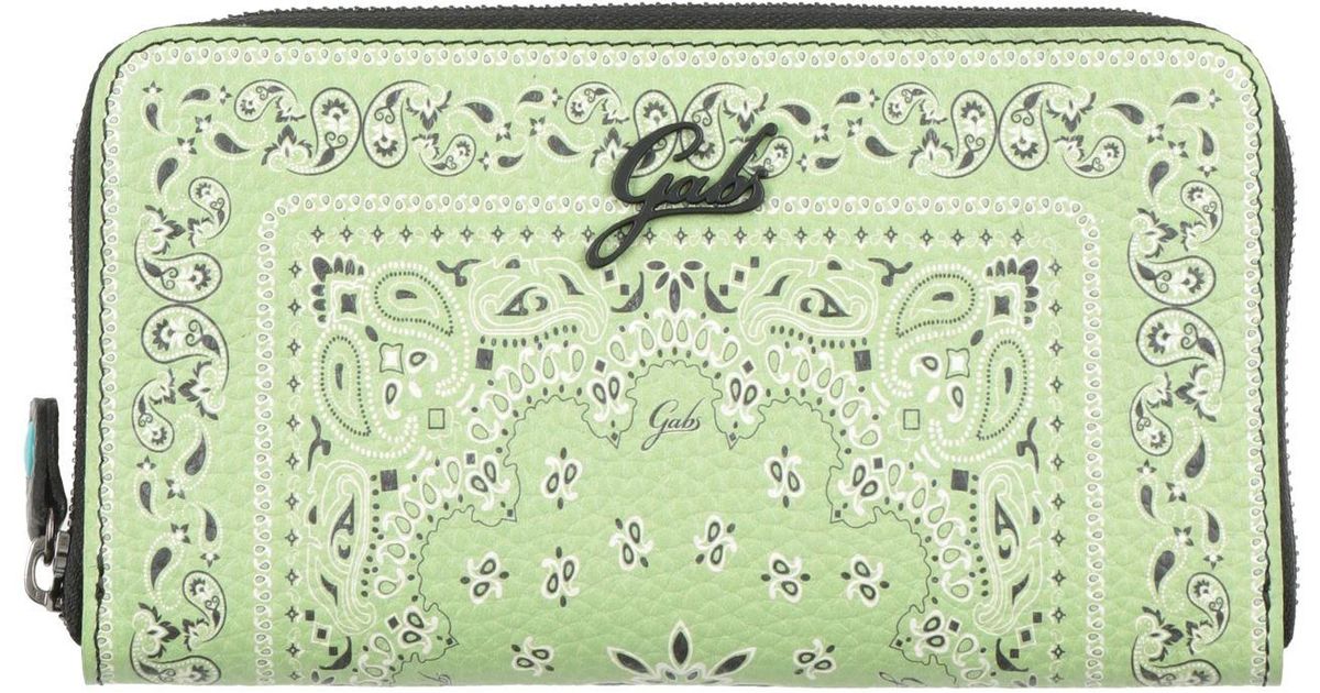 Gabs Wallet Calfskin in Green | Lyst UK