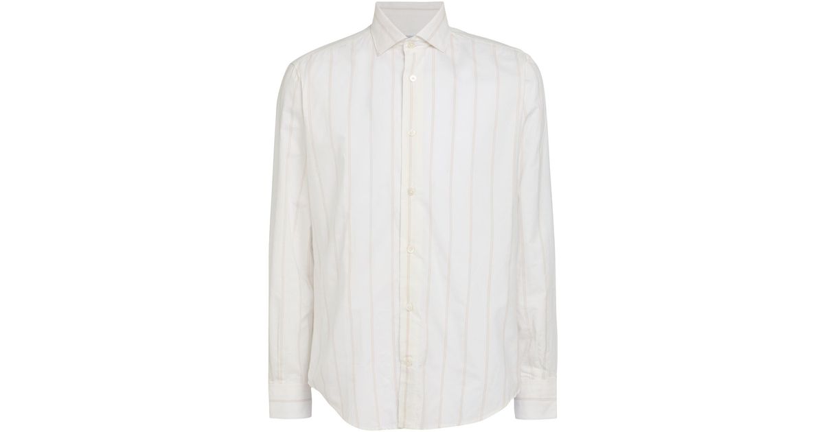 Eleventy Shirt Cotton, Lyocell in White for Men | Lyst UK