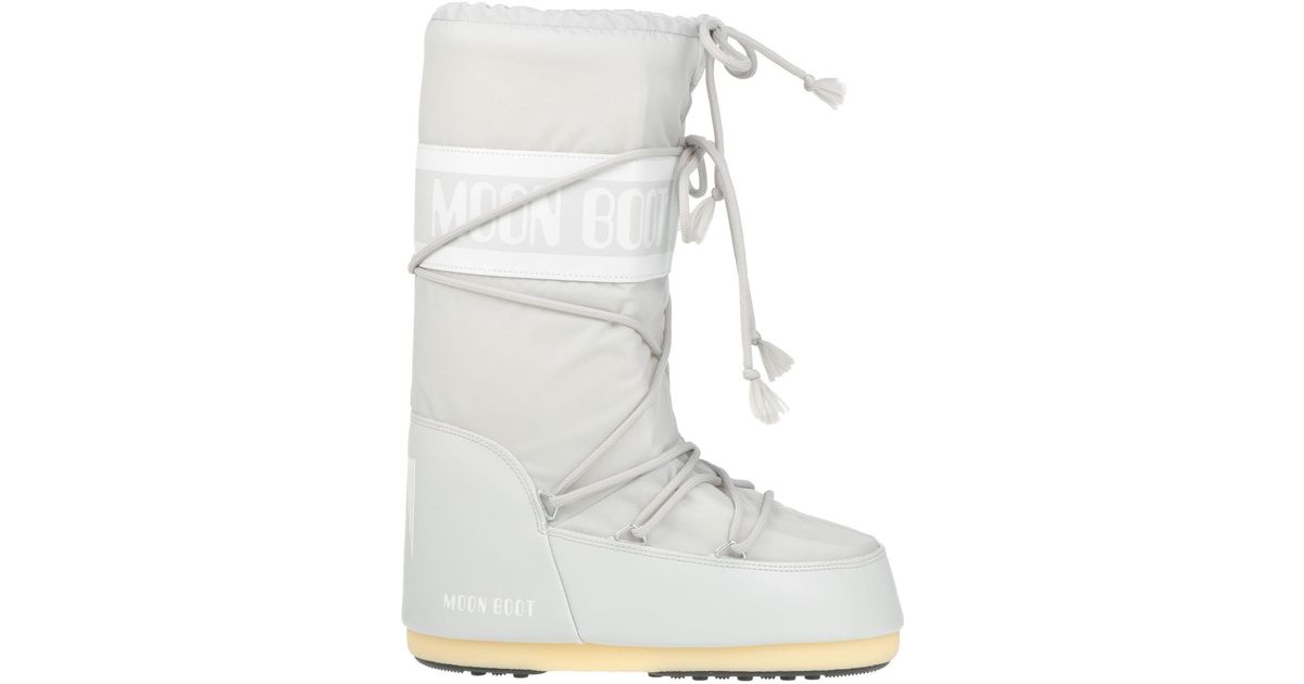 Moon Boot Light Boot Textile Fibers in White | Lyst