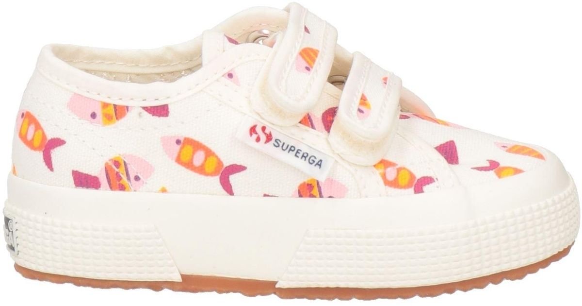 Superga 2750 Kids Straps Candy Fish Sneakers Textile Fibers in Pink | Lyst