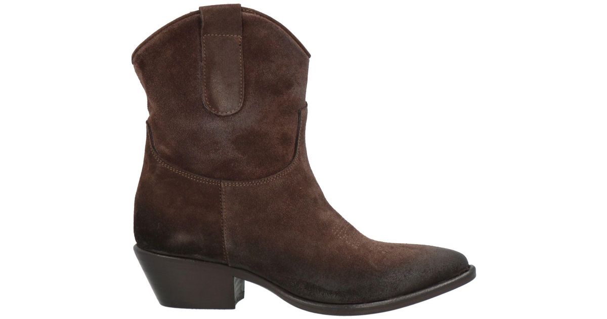 Niche Ankle Boots Leather in Brown | Lyst