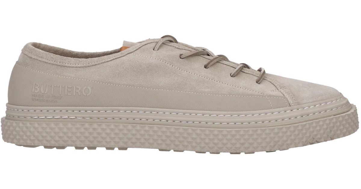 Buttero Light Sneakers Leather, Textile Fibers in Gray for Men | Lyst