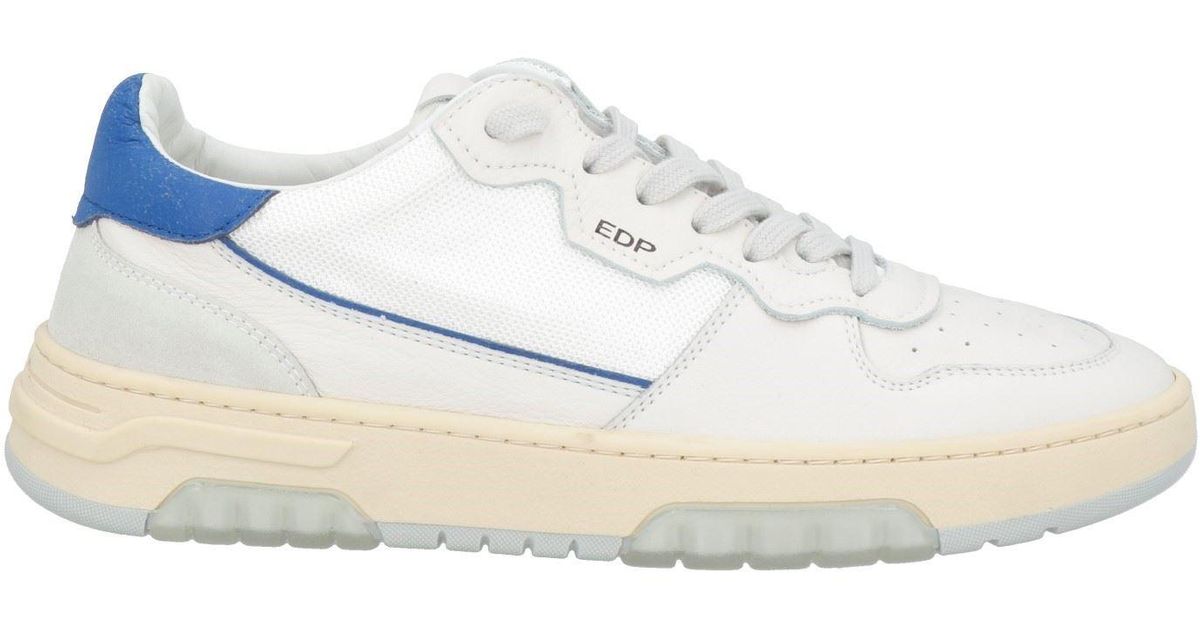 ED PARRISH Sneakers Leather, Textile Fibers in White for Men | Lyst