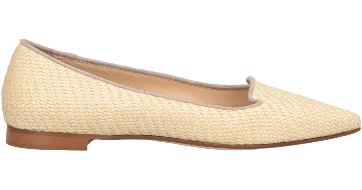 Douuod Ivory Loafers Natural Raffia, Soft Leather | Lyst