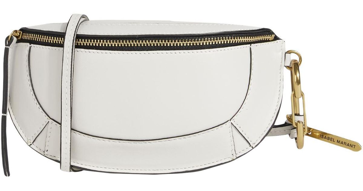 Isabel Marant Light Pouch Calfskin in White | Lyst