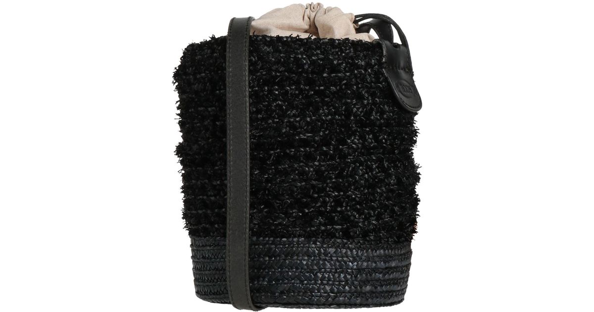 Tod's Cross-Body Bag Natural Raffia, Leather in Black | Lyst UK