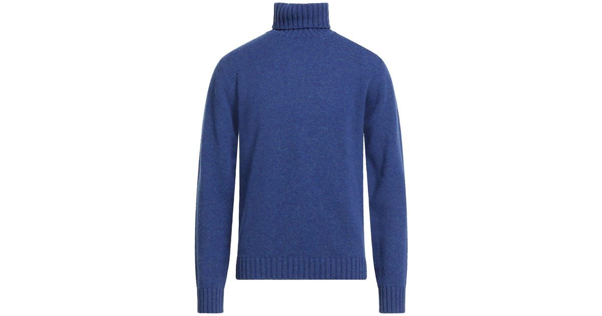 Irish Crone Turtlenecks in Blue for Men | Lyst UK