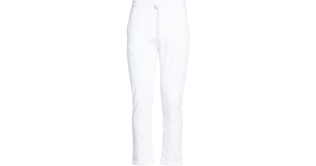 Paul & Shark Roberto Mancini Pants Cotton in White for Men | Lyst