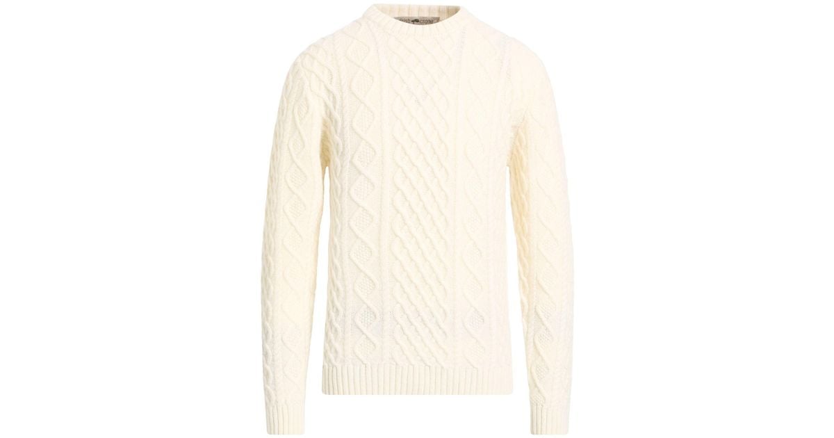 Irish Crone Jumper in White for Men | Lyst UK