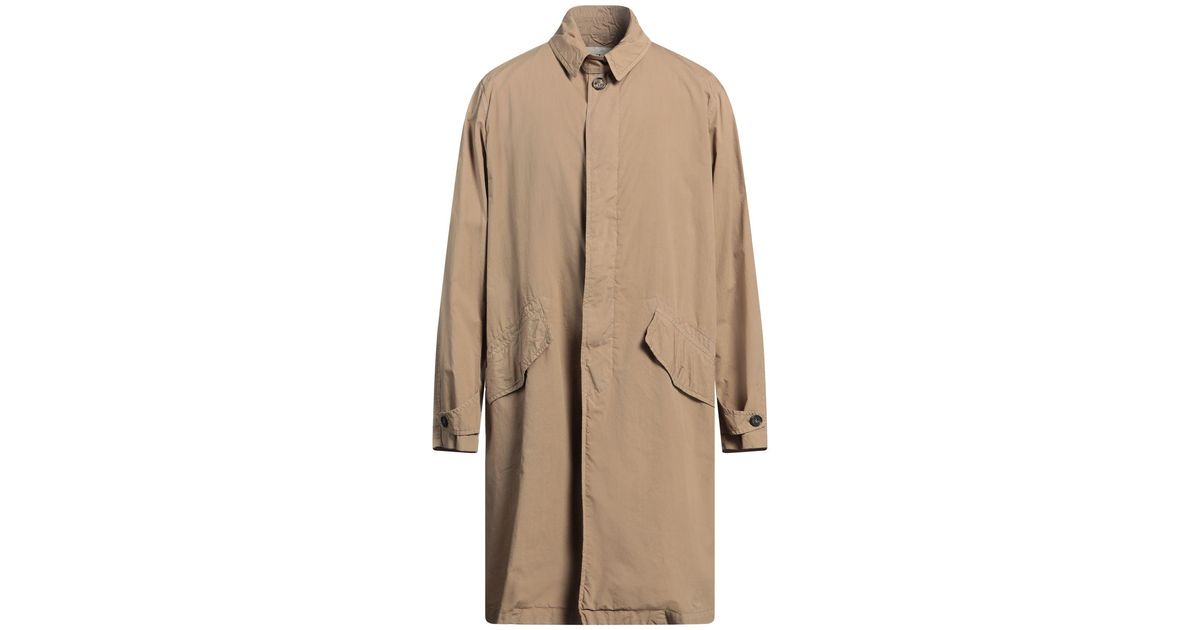 Valstar Camel Overcoat & Trench Coat Cotton, Polyamide in Natural for ...