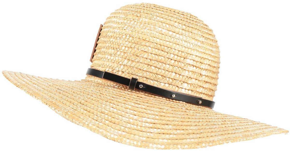 Plan C Hat Straw, Calfskin, Metallic Fiber in White | Lyst UK