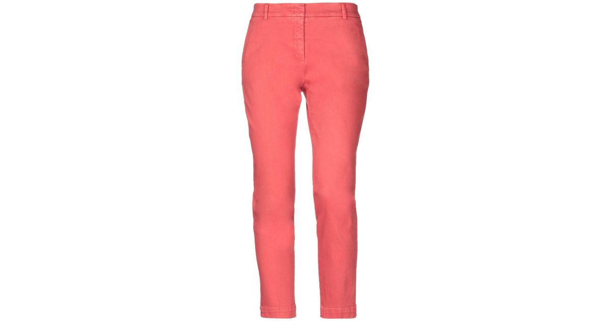 Cappellini By Peserico Denim Pants in Coral (Pink) - Lyst