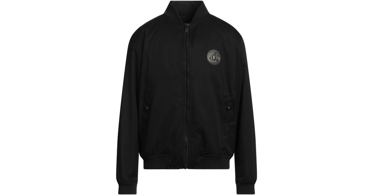 Versace Jeans Couture Jacket in Black for Men | Lyst