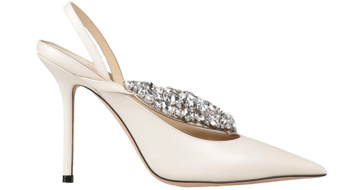Jimmy Choo Pumps Leather in White | Lyst