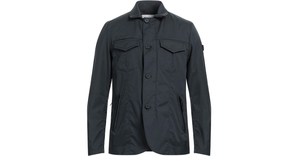 Peuterey Charcoal Jacket Cotton, Polyester in Blue for Men | Lyst
