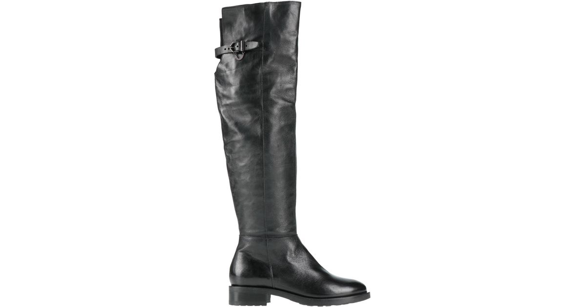 Mjus Boot Leather in Black | Lyst