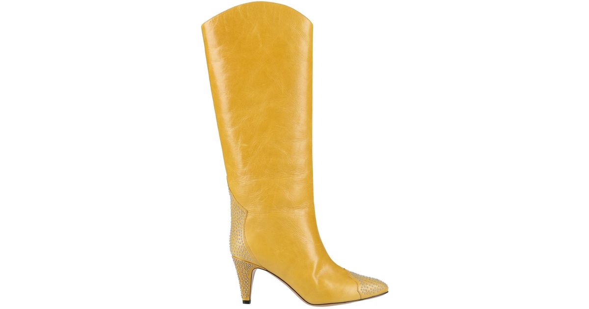 Isabel Marant Marigold Boot Calfskin in Yellow | Lyst