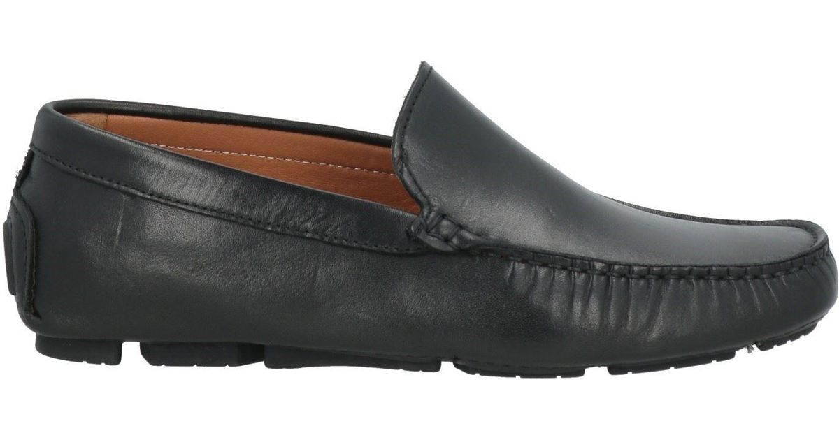Gio Damiano Loafers Leather in Gray for Men | Lyst